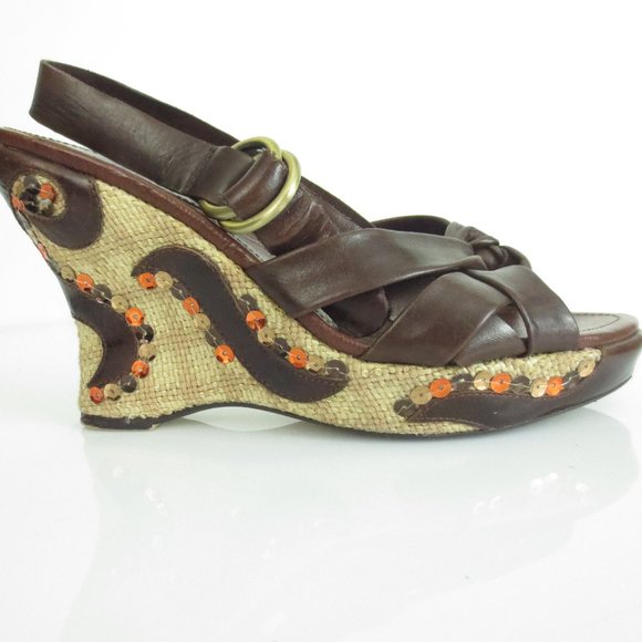 Hilary Radley | Shoes | Hilary Radley Sequence Wedge Shoes Leather ...